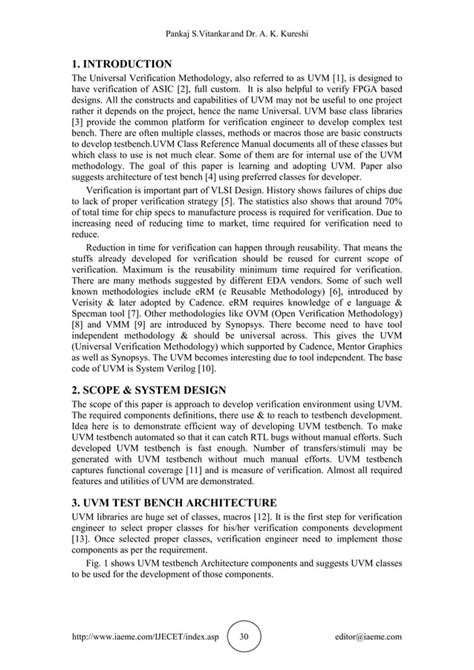 Uvm Architecture For Verification Pdf Computer Software And