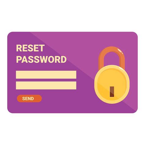 Reset Password Form With Padlock Showing Cybersecurity 50041605 Vector Art At Vecteezy