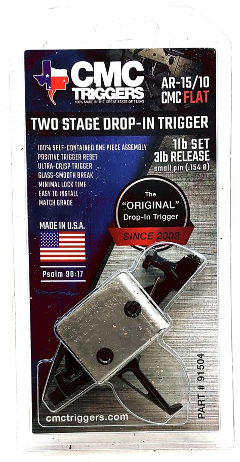 CMC AR Two Stage Match Grade 1 3lb Flat Trigger Nova Tactical