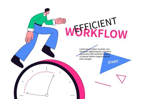 Efficient Workspace Workflow Organization Concept Vector Image