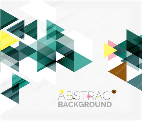 Premium Vector Abstract Geometric Background Modern Overlapping Triangles
