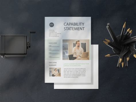 Capability Statement Design Government Capability Design Gro Your Business Upwork