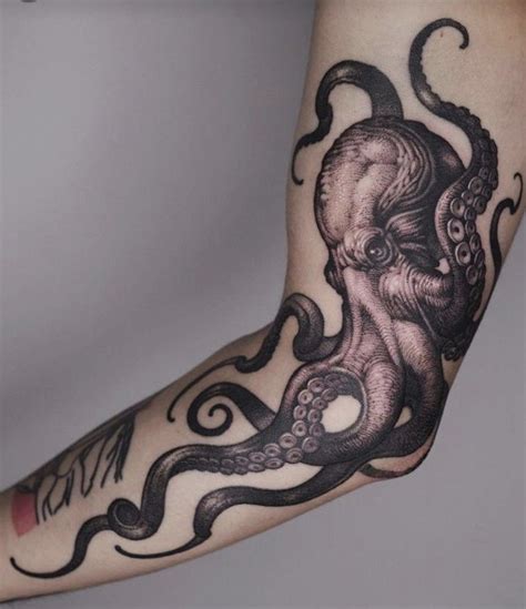 Diseño Del Tatuaje Del Pulpo Tatuaje Kraken Tatuaje De Pulpo En El