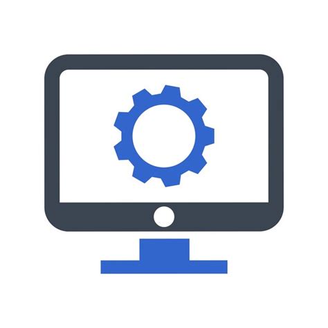 Premium Vector Computer Configuration Icon