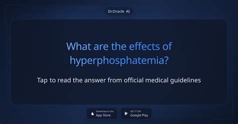 What Are The Effects Of Hyperphosphatemia