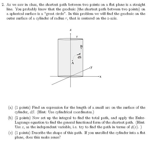 Solved As We Saw In Class The Shortest Path Between Two Chegg