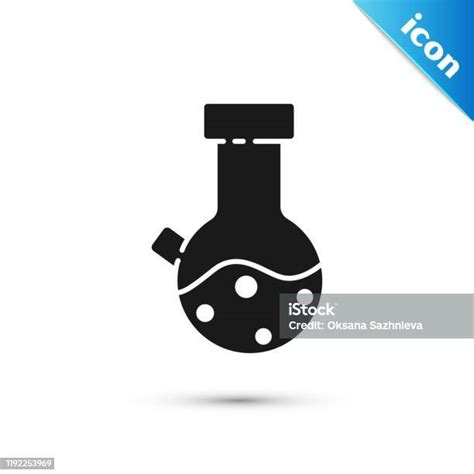 흰색 배경에 격리 된 검은 색 테스트 튜브 및 플라스크 화학 실험실 테스트 아이콘 실험실 유리 표지판 벡터 일러스트레이션 개발에 대한 스톡 벡터 아트 및 기타 이미지