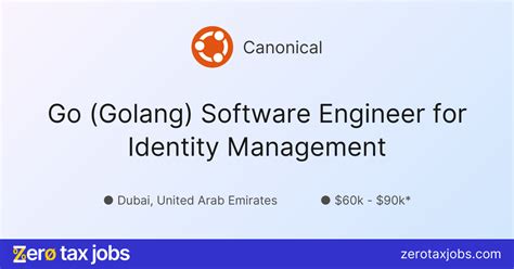 Go Golang Software Engineer For Identity Management At Canonical