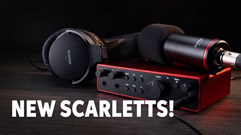 Focusrite Scarlett Audio Interfaces 4th Gen Arrives Youtube