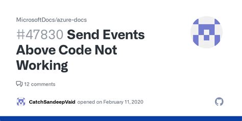 Send Events Above Code Not Working · Issue 47830 · Microsoftdocsazure Docs · Github