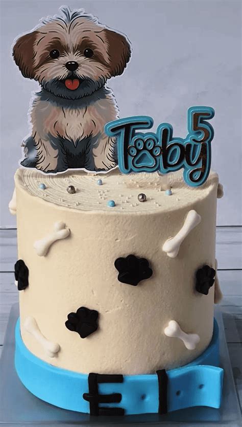 Puppy Birthday Cake Ideas Images Pictures