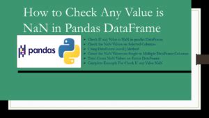 Pandas Check Any Value Is Nan In Dataframe Spark By Examples