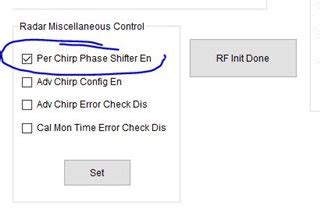 AWR2243BOOST Chirp Based And Frame Based Tx Phase Shifter Sensors Forum Sensors TI E2E