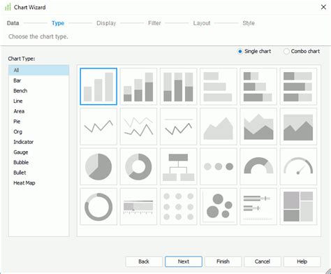 Chart Wizard Dialog Box Logi Analytics