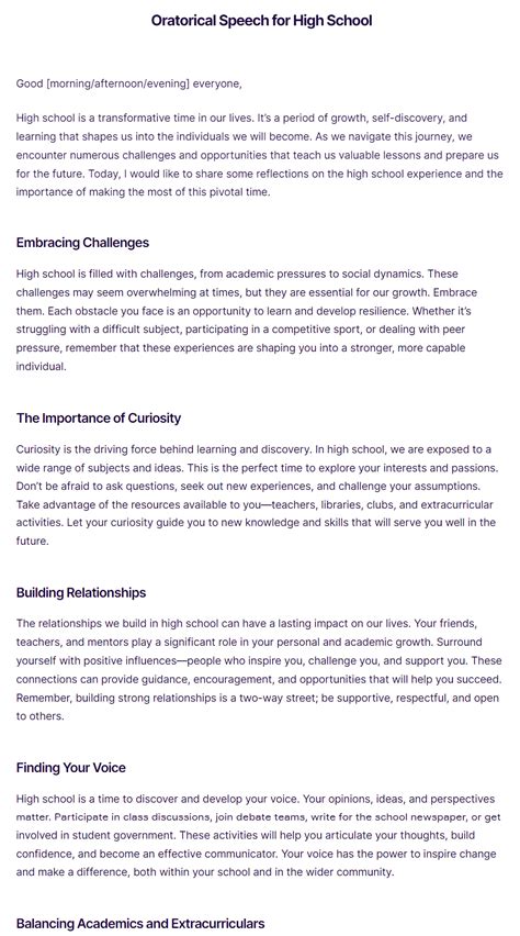 32 Oratorical Speech Examples