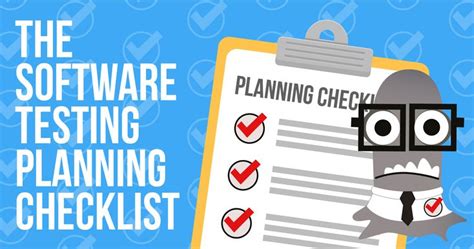 The Software Testing Planning Checklist Planning Checklist Test Plan Software Testing