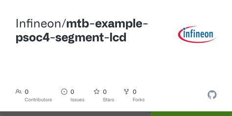 GitHub Infineon Mtb Example Psoc Segment Lcd