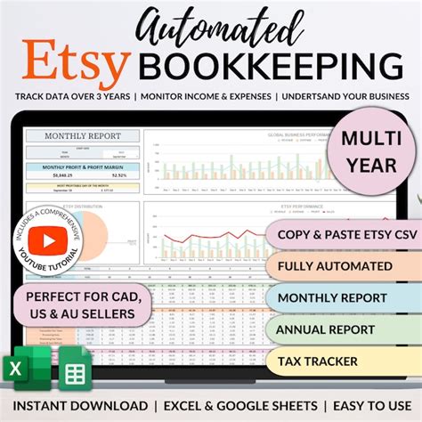 Income And Expense Tracker Etsy