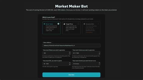 Market Maker Bot Solana Boost Your Token In 5 Minutes