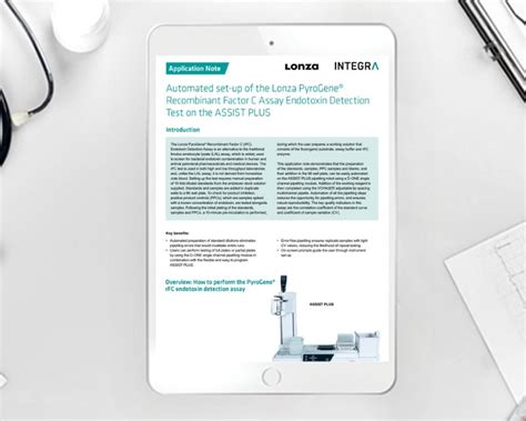 Application Note Automated Set Up Of The PyroGene RFC Assay