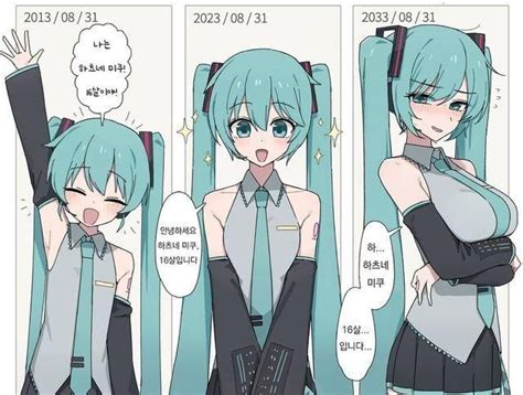 보컬로이드 하츠네 미쿠 16살이야 Anime Poses Reference Anime Character Design Cute Anime Character