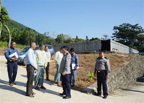 ကော့သောင်းမြို့တွင် တိုင်းဒေသကြီးအစိုးရအဖွဲ့၊ လမ်းပန်းဆက်သွယ်ရေးဝန်ကြီး ရဲမှူးကြီးခင်ကျော်မ
