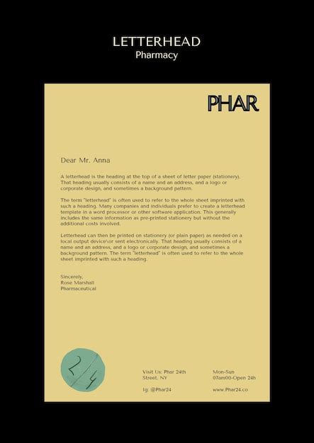 Free Psd Flat Design Pharmacy Template