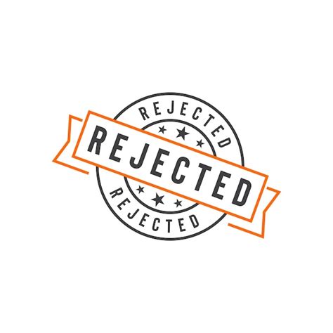 Premium Vector Rejected Stamp Seal Vector Template