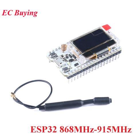 2pcs 868mhz915mhz Lora Esp32 Oled Wifi Sx1276 Module Iot With Antenna