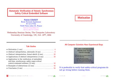 Pdf Automatic Verification Of Avionic Synchronous Safety Critical