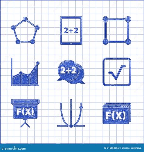Set Equation Solution Graph Schedule Chart Diagram Function Mathematical Symbol Square