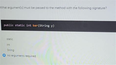 Solved What Is The Return Type Of The Method With The