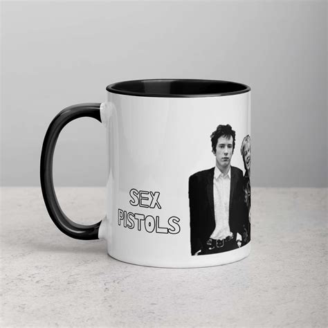 Sex Pistols Mug Oz White Ceramic Mug With Black Interior And Handle Dilameart Store