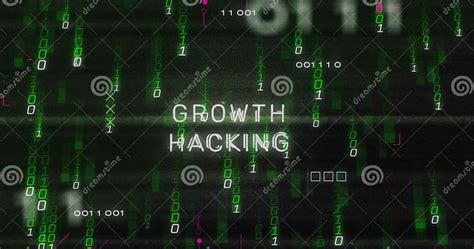 image of growth hacking text with binary codes and circuit board