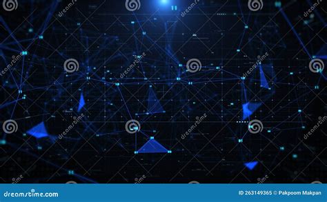 Abstract Digital Information Futuristic Visualization Analytics Background Technology Data