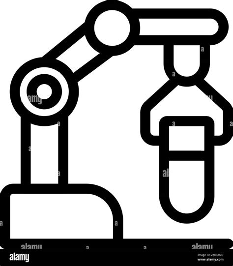 Robotic Arm Carefully Manipulating Test Tube Representing Advanced Automation In Scientific