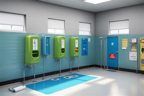 Premium Photo Detailed Illustration Of Lab Equipment Storage Cabinets With Labeled Compartments