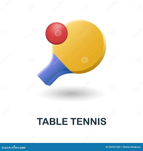 Tabel Tennis Icon 3d Illustratie Uit Tabelspelverzameling Creatief Tafeltennis 3d Pictogram