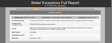 Error After Upgrading Technical Support Wickedwhims Loverslab