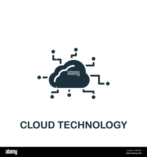 Cloud Technology Icon Monochrome Simple Industry 4 0 Icon For Templates Web Design And