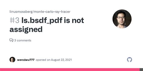Lsbsdfpdf Is Not Assigned · Issue 3 · Linusmossbergmonte Carlo Ray