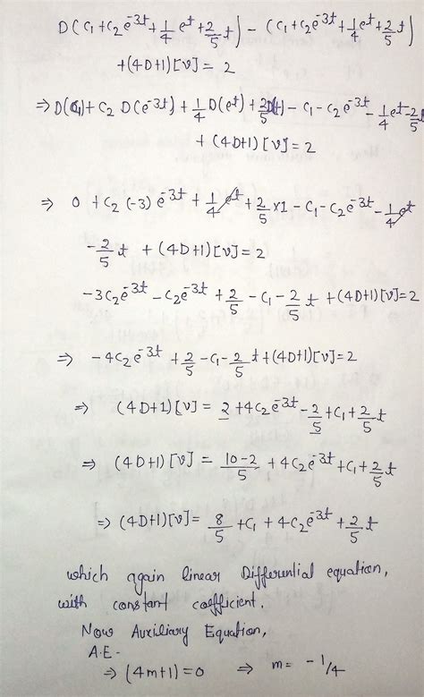 [solved] do homework homework 5 2 diff operators and the elimination