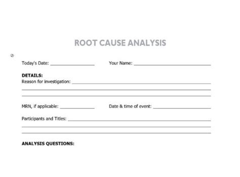 Root Cause Analysis Tool Asc Solutions Library