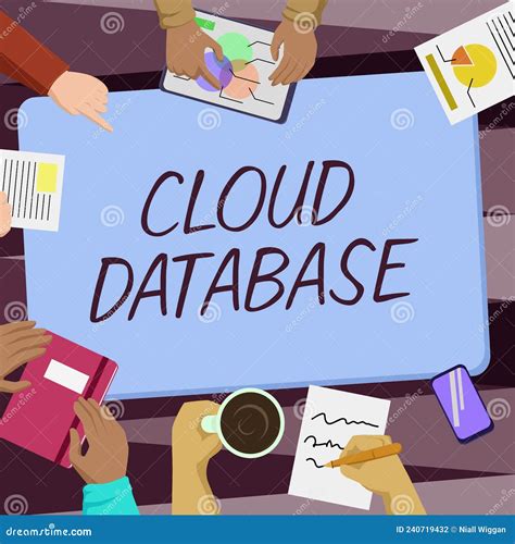 Conceptual Display Cloud Database Business Overview Optimized Or Built For A Virtualized