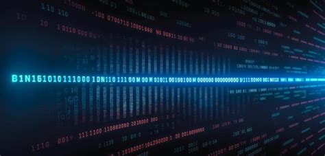 Display Of Binary Numbers On Monitor Visualizing Complex Computations