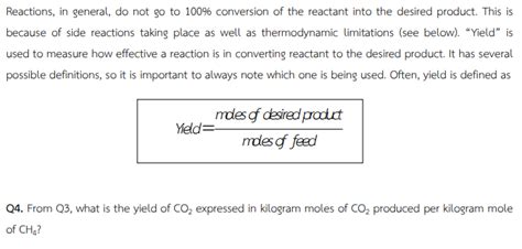Solved 4 Conversion The Conversion Of A Reactant Is The