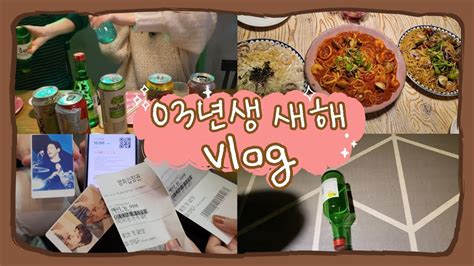 Vlog 03년생 새해 브이로그🍻 음주로그 술 Vlog 음주 브이로그 나도 이제 성인 민증검사 파티룸