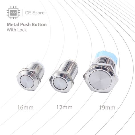 Metal Push Button With Lock CE Store