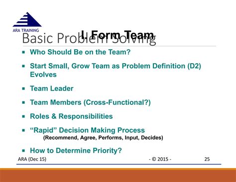 Basic D Problem Solving Tools Methods Pptx