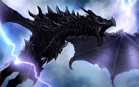 Download A Chilling Lightning Dragon Wallpaper